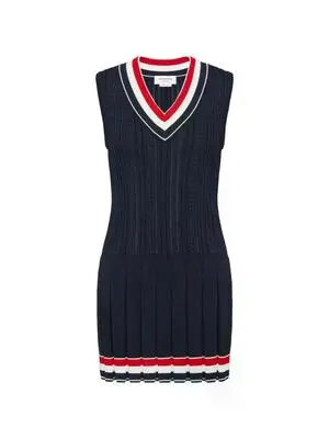 Thom Browne Striped Cable Mini Dress - Blue