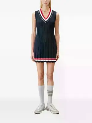 Thom Browne Striped Cable Mini Dress - Blue