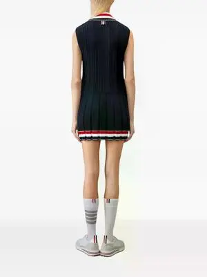Thom Browne Striped Cable Mini Dress - Blue