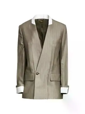 Victoria Beckham V-neck Blazer - Neutrals