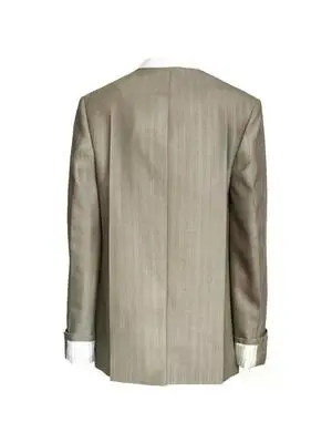 Victoria Beckham V-neck Blazer - Neutrals