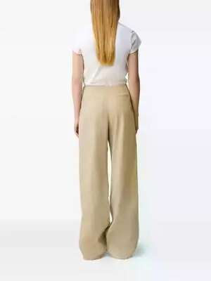 Claudie Pierlot Pleated Wide-leg Trousers