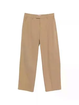 PT TORINO Pressed-crease Straight Leg Trousers - Neutrals