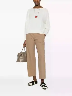 PT TORINO Pressed-crease Straight Leg Trousers - Neutrals