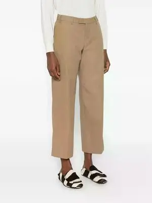 PT TORINO Pressed-crease Straight Leg Trousers - Neutrals