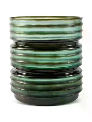 POLSPOTTEN Large Layered Vase - Green