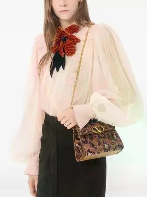 Valentino Garavani Vsling Mini Embroidered Handbag - Neutrals
