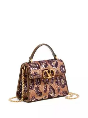 Valentino Garavani Vsling Mini Embroidered Handbag - Neutrals