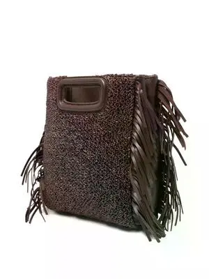 Maje Fringe Top-handle Bag