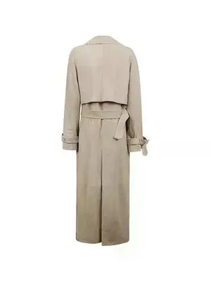 SWORD 6644 Double-breasted Belted Coat - Neutrals
