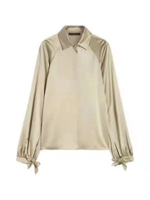 Max Mara Alare Long-sleeve Shirt - Neutrals