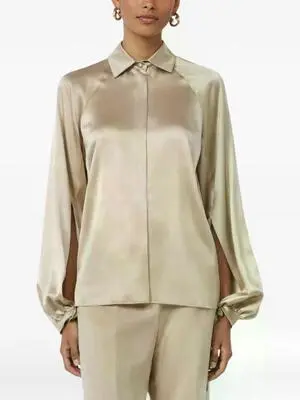 Max Mara Alare Long-sleeve Shirt - Neutrals