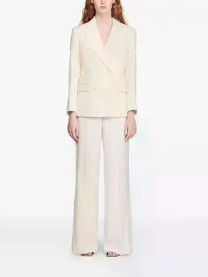 Sandro Double-breasted Tailored Blazer - Neutrals