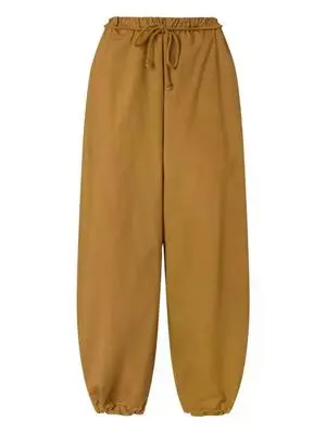 Pinko Drawstring-waist Cuffed Trousers - Brown