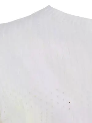 TWINSET Ribbed Knitted Top - White