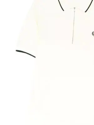 Fred Perry Crape Pique Polo Shirt - White