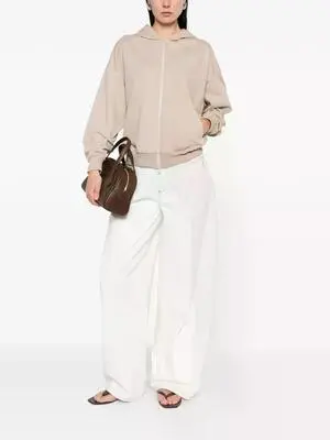 Brunello Cucinelli Full-zip Hoodie - Neutrals