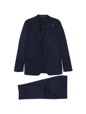 Tagliatore Pin-detail Suit - Blue
