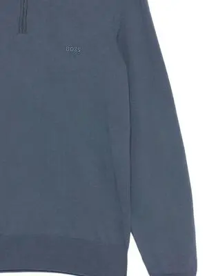 BOSS Half-zip Jumper - Blue