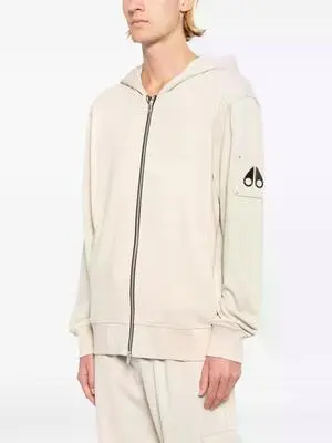Moose Knuckles Hartsfield Zip-up Hoodie - Neutrals