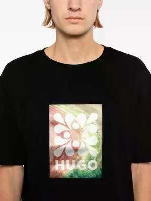 Hugo Damoru Graphic T-shirt - Black