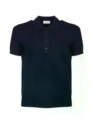 PAOLO PECORA Buttoned Polo - Blue