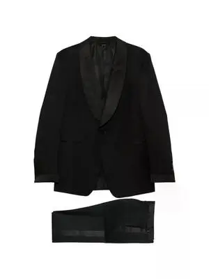 TOM FORD Shawl-collar Dinner Suit - Black