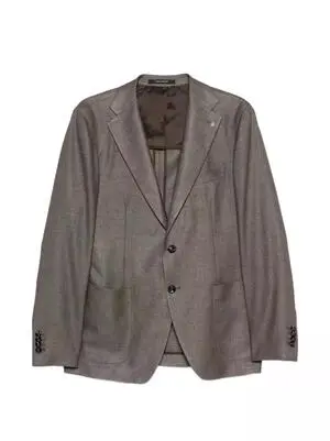 Tagliatore Single-breasted Blazer - Brown