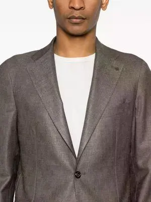Tagliatore Single-breasted Blazer - Brown