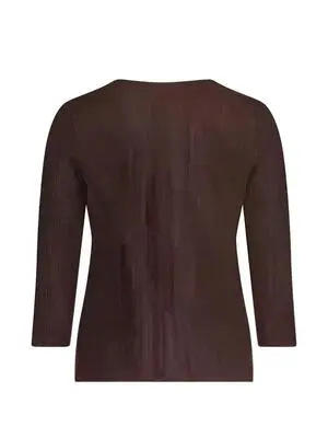 BETTY BARCLAY Textured T-shirt - Brown