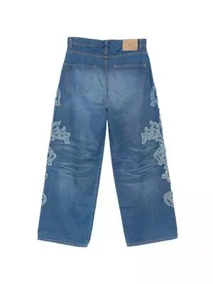 TAAKK Floral-appliqué Jeans