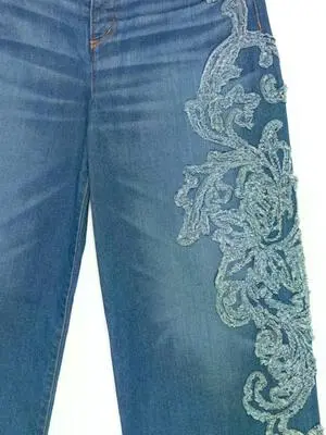 TAAKK Floral-appliqué Jeans