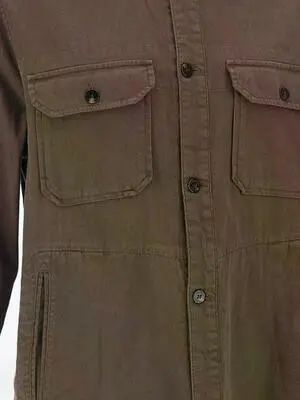 Woolrich Buttoned Pocket Coat - Brown