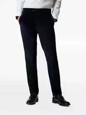 Paul Smith Stripe Velvet Trousers - Black