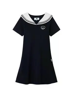 CHOCOOLATE Logo-embroidered Mini Dress