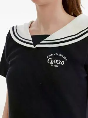 CHOCOOLATE Logo-embroidered Mini Dress