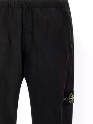 Stone Island Zip Trousers - Black