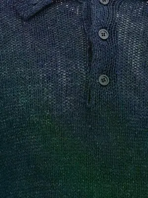 SUNFLOWER Linen Polo Top - Blue