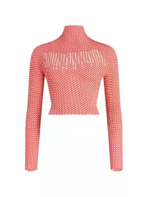 JEAN PAUL GAULTIER Gingham-pattern Asymmetric Top