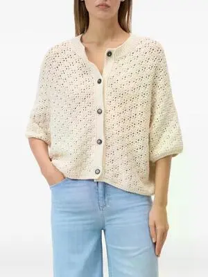 Closed Crew-neck Knit Cardigan