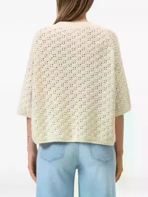 Closed Crew-neck Knit Cardigan