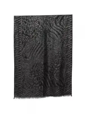 Liu Jo Animal-print Scarf - Black