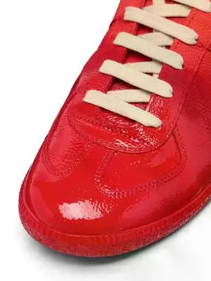 MAISON MARGIELA Replica Leather Sneakers - Red