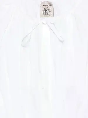 SEMICOUTURE Ricarda Tie-neck Mini Dress
