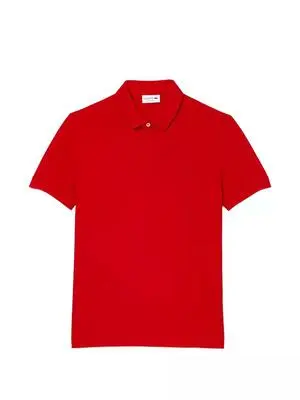 Lacoste Regular Fit Pique Polo - Red