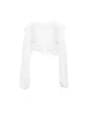 Isabel Benenato Off-shoulder Blouse - White