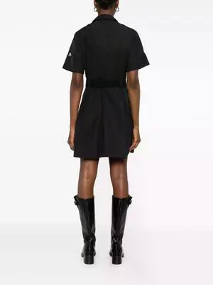 Moose Knuckles Belted Zip-up Mini Shirt Dress