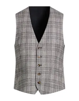 LARDINI Tailored Silk And Wool Vest - Blue