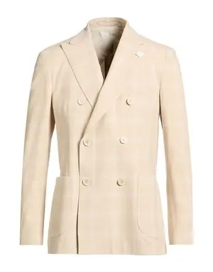 LARDINI Blazer Size Viscose, Cotton - Beige
