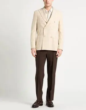 LARDINI Blazer Size Viscose, Cotton - Beige